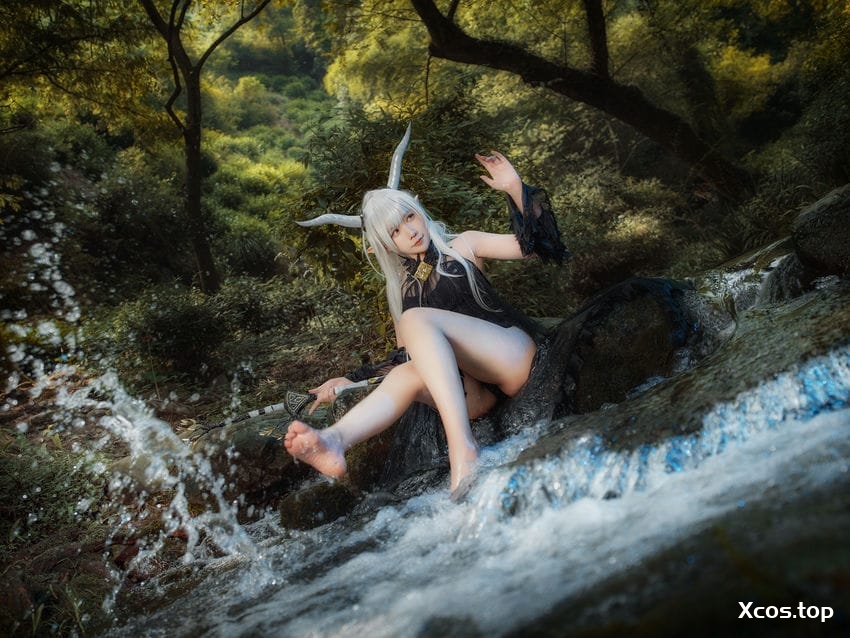 麻花酱 NO.084 明日方舟 闪灵泳装 [20P-254MB] - Xcos