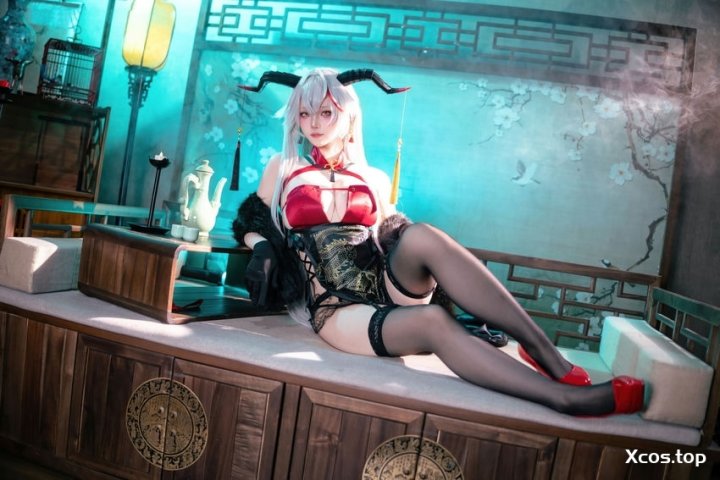 [专享] 屿鱼 – NO.033 碧蓝航线 埃吉尔旗袍 [50P-989.8M] - Xcos